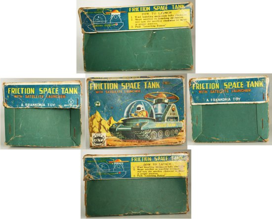 Yonezawa, Japan 50’s 60’s Space Tank X-20 in Box Friction 6 inches (15 ...