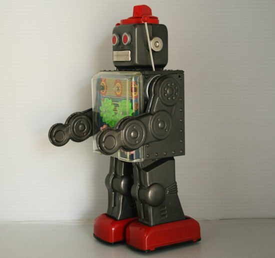 Horikawa 60’s Dark Gray Gear Robot Battery Operated 11.5 inches (29 cm ...
