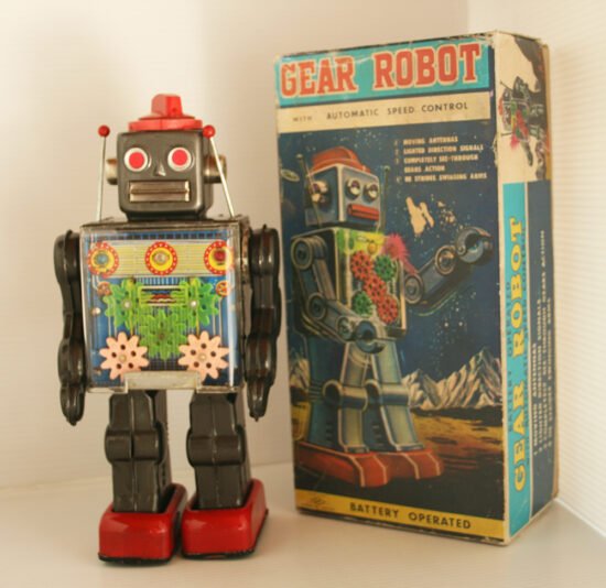 Horikawa S.H 60’s, Gear Robot in Repro Box, Battery Operated 11.5 ...